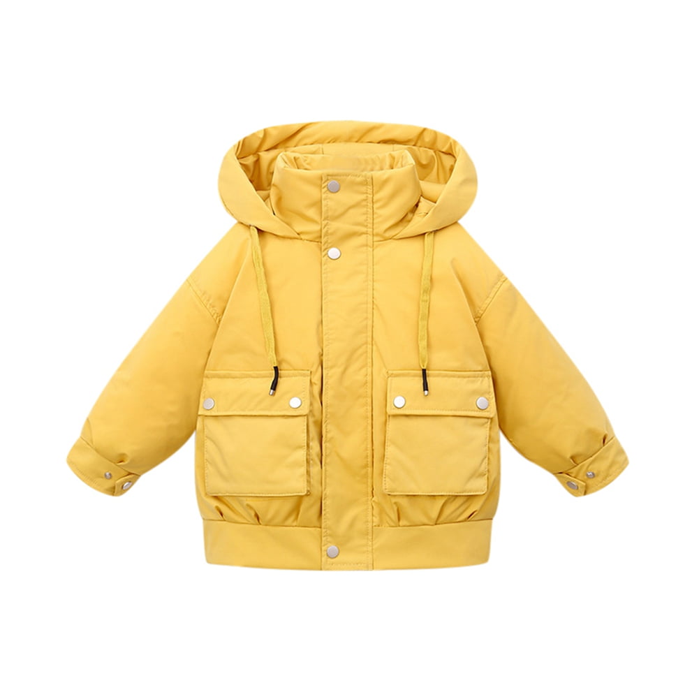 Yuanyu Toddlers Baby Puffer Jacket Snowsuit Coat Kids Boy Girl Warm Hoods Solid Outwear 4-8 ...
