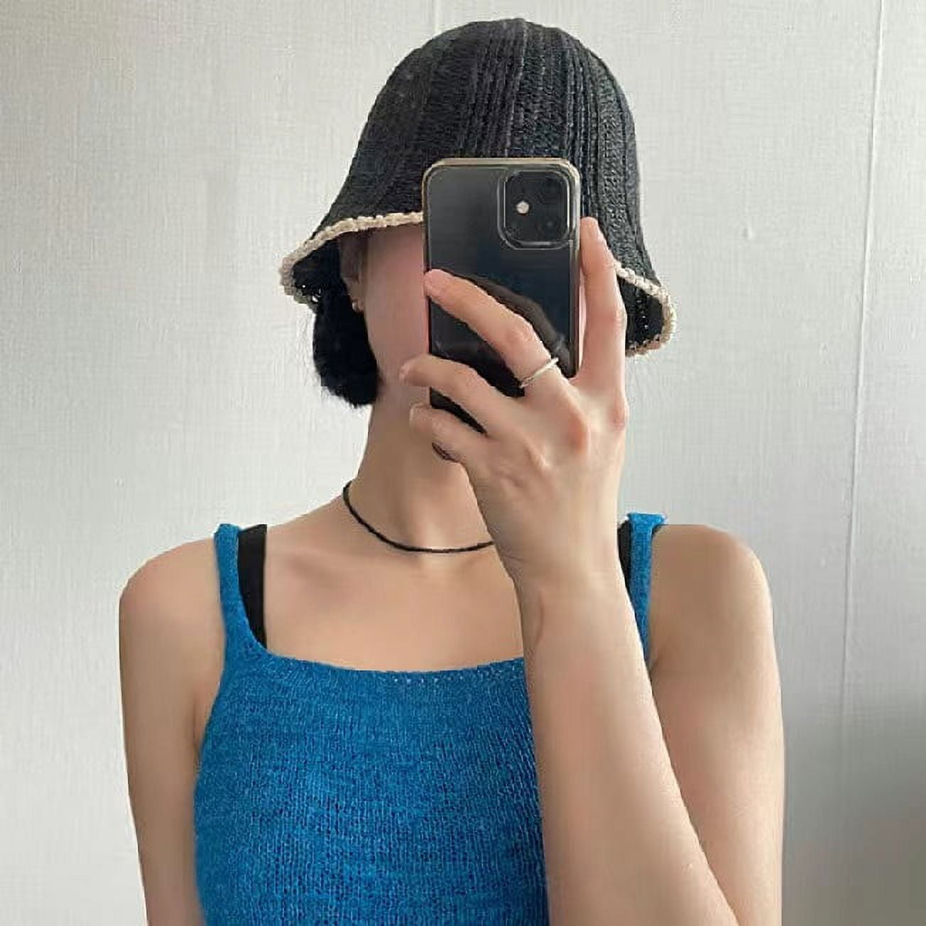 Yuanzhou Japanese Handmade Candy Colored Straw Hat For Women With Large Face, Plain Face, And ...