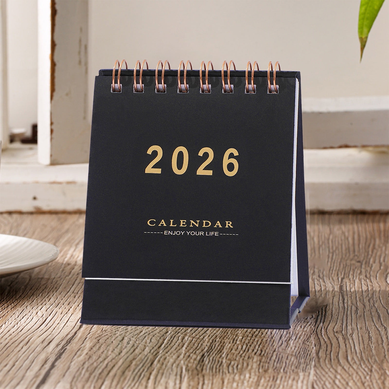 Yuanzi 2026 Small Desk Calendar | Solid Color English Planner | Compact ...