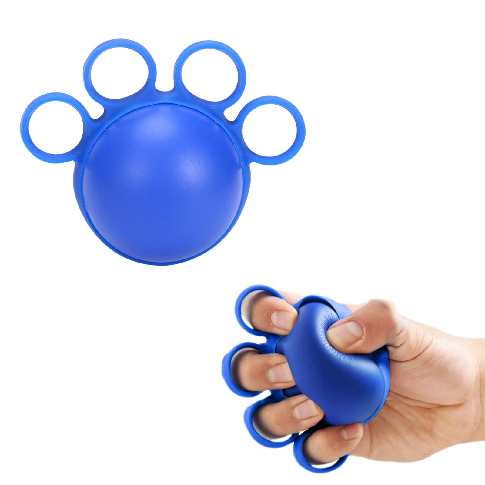 Yuanzi 4-Finger Grip Strengthener Balls | Blue Hand Exercise Grippers ...