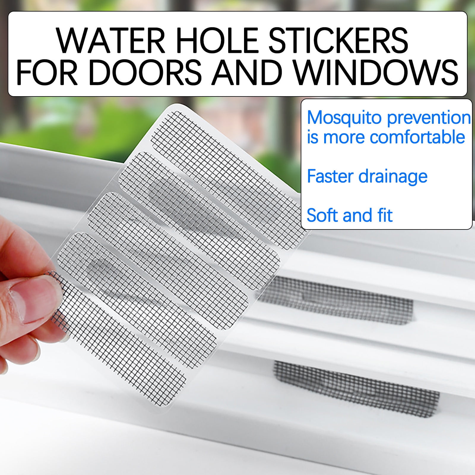 Yuanzi 5-Pack Screen Window Repair Patches - Mosquito Proof Drainage ...