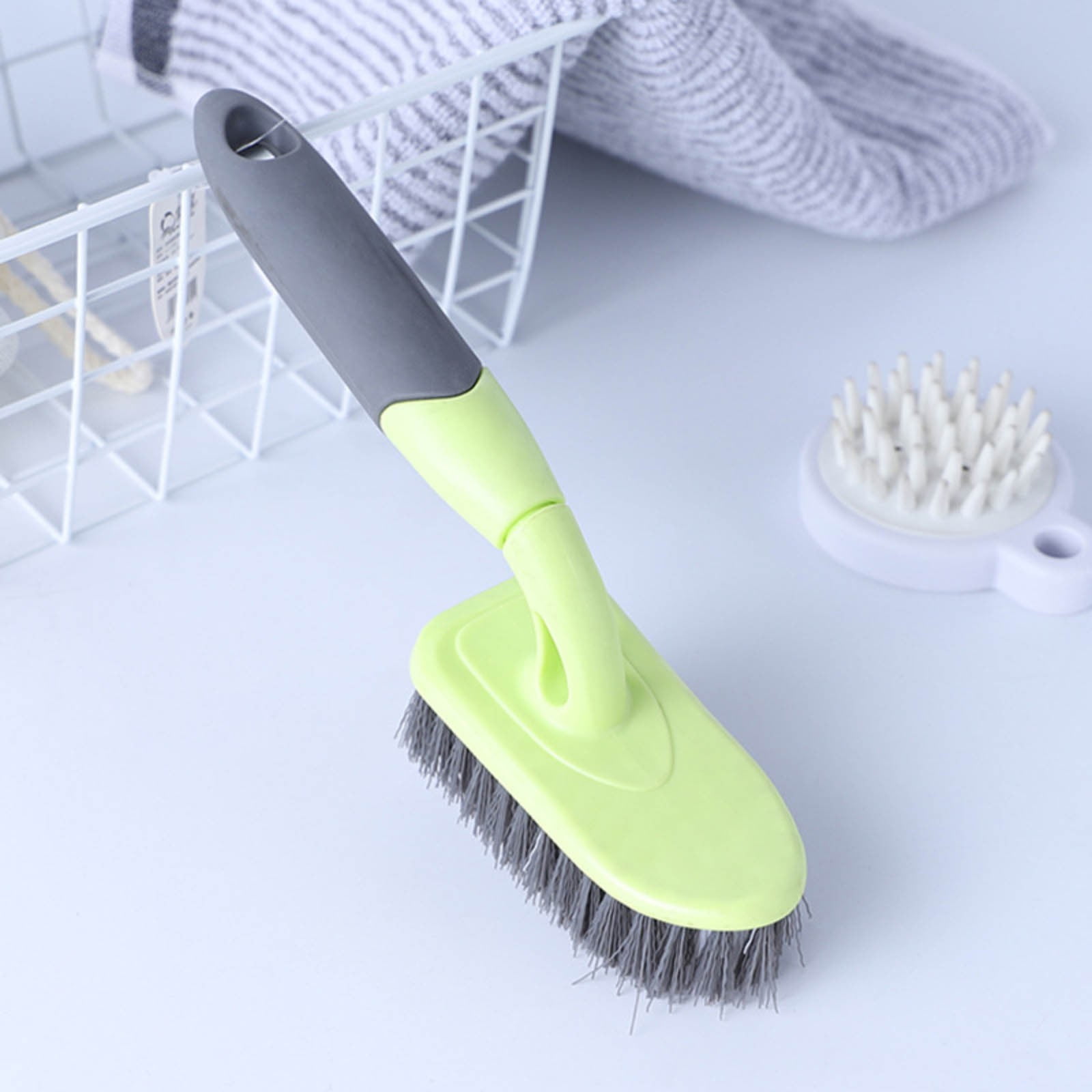 Yuanzi Bathtub Brush, Heavy Duty Bathroom Scrub Brush, Ceramic Tile ...