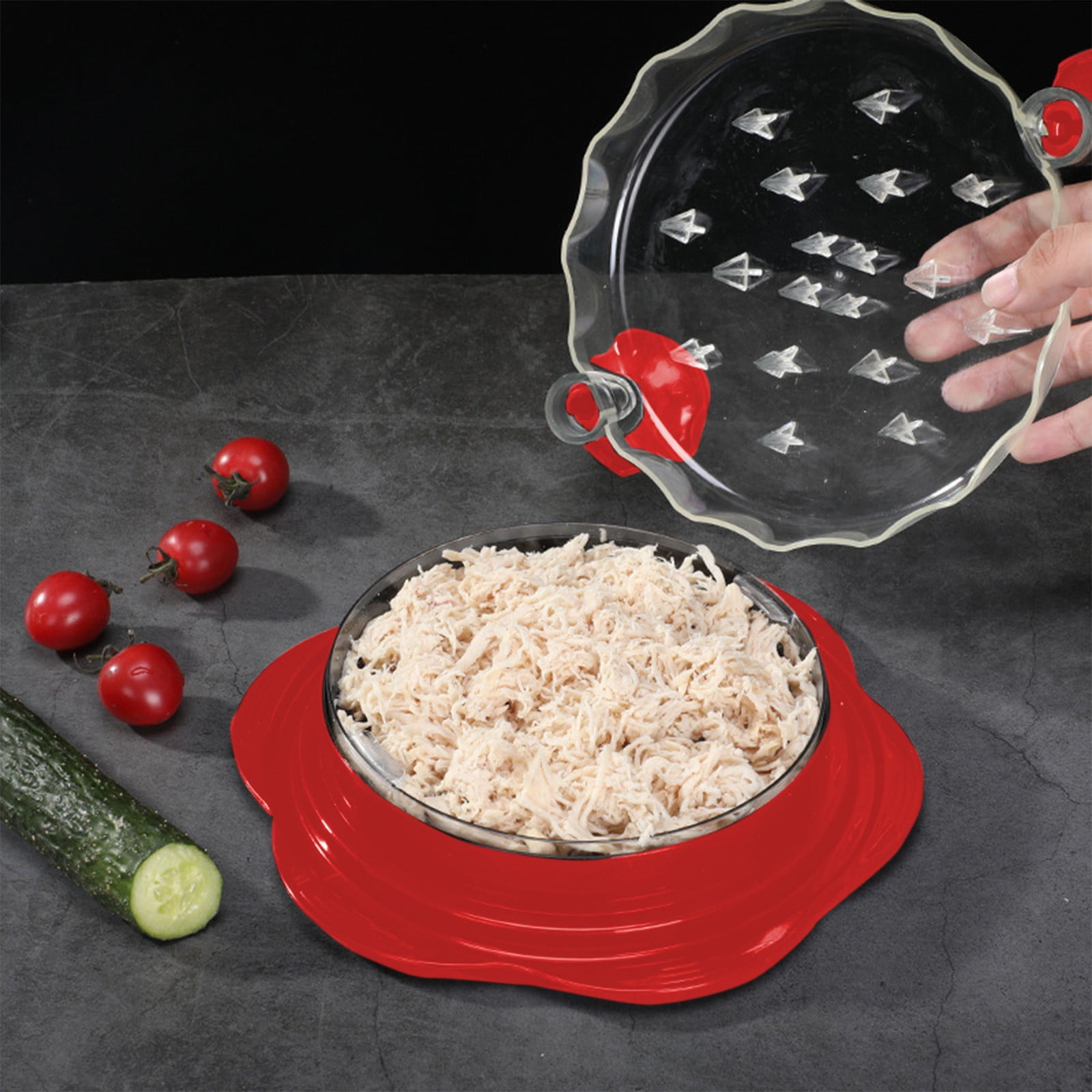 Yuanzi Chicken Shredder Set, Large Chest Shredder Tool with Brush Fork ...