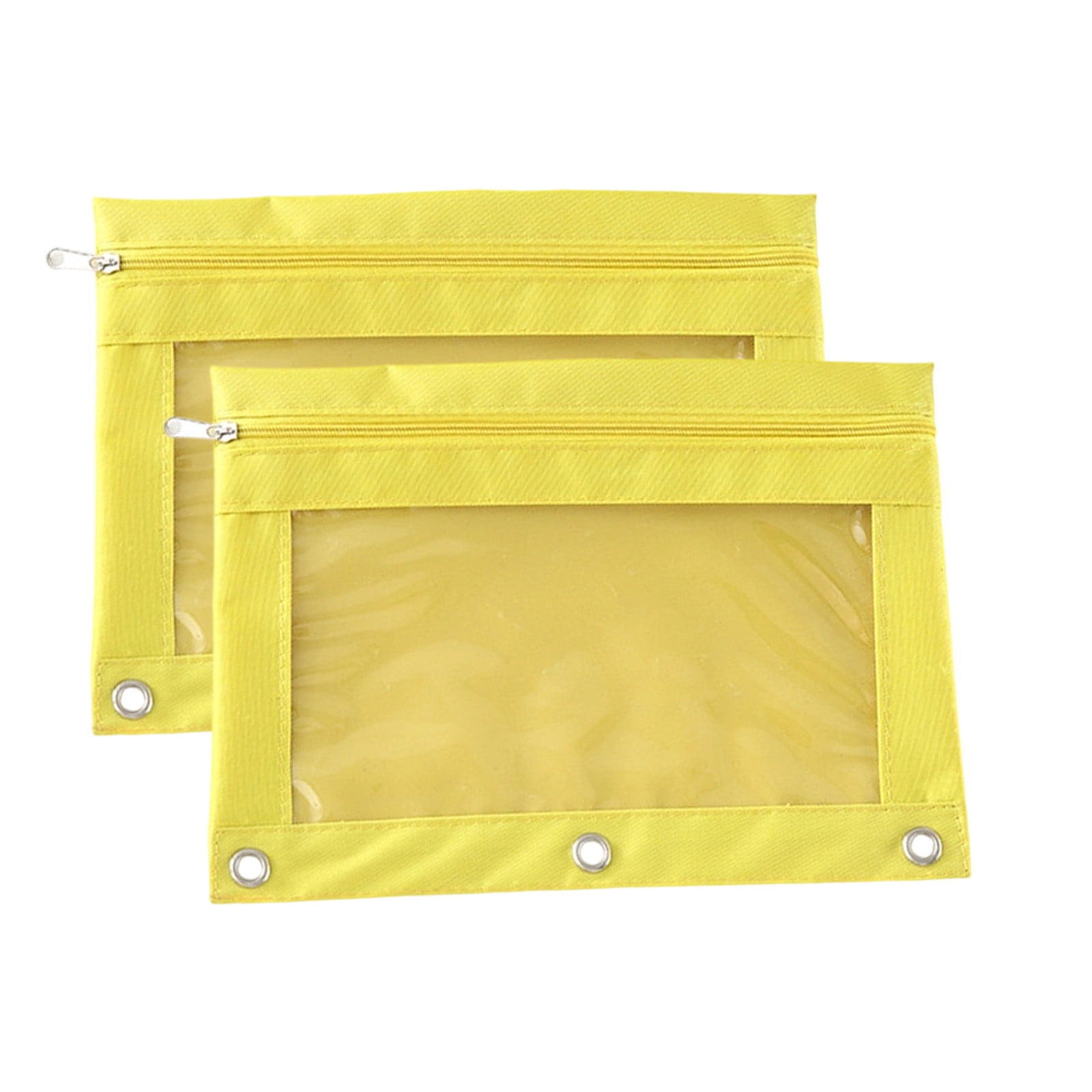 Yuanzi Cloth Eyelet Binder B5 File Bag Set, 2pc Office Storage Zipper ...