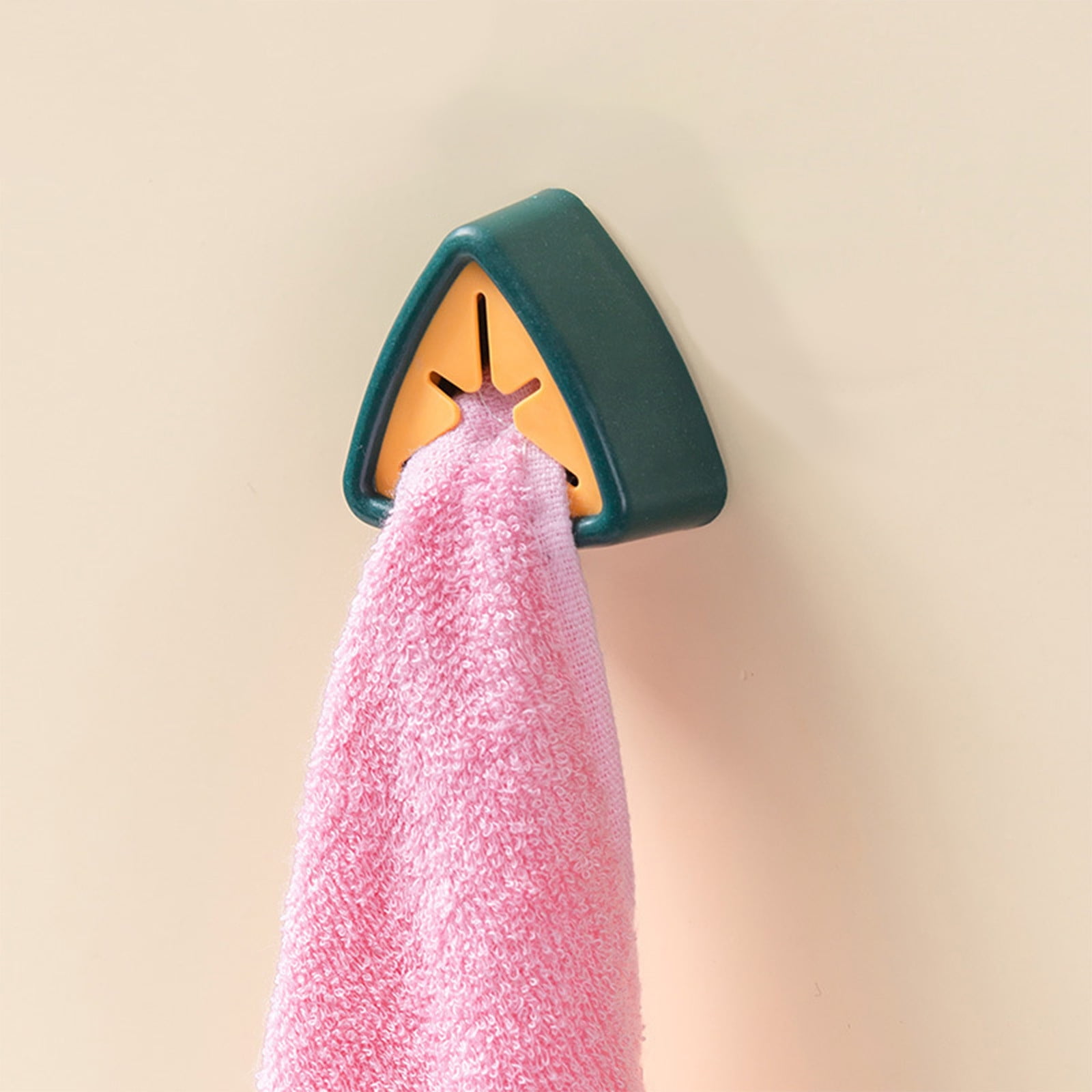 Yuanzi Dish towel & Cloth Stopper Hook - No Punching Adhesive Storage ...