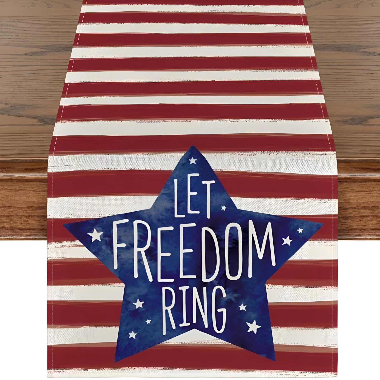 Yuanzi Independence Day Patriotic Table Runner | 13x72 Inch USA Flag ...