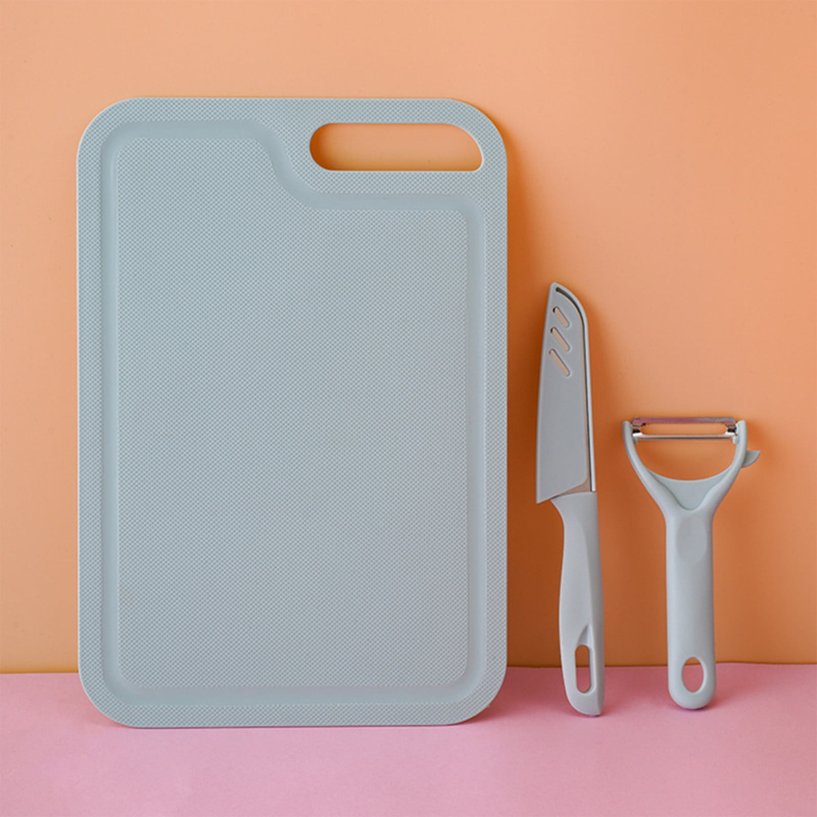 Yuanzi Kitchen Knife Set Stainless Steel Chopping Board with Scissors ...