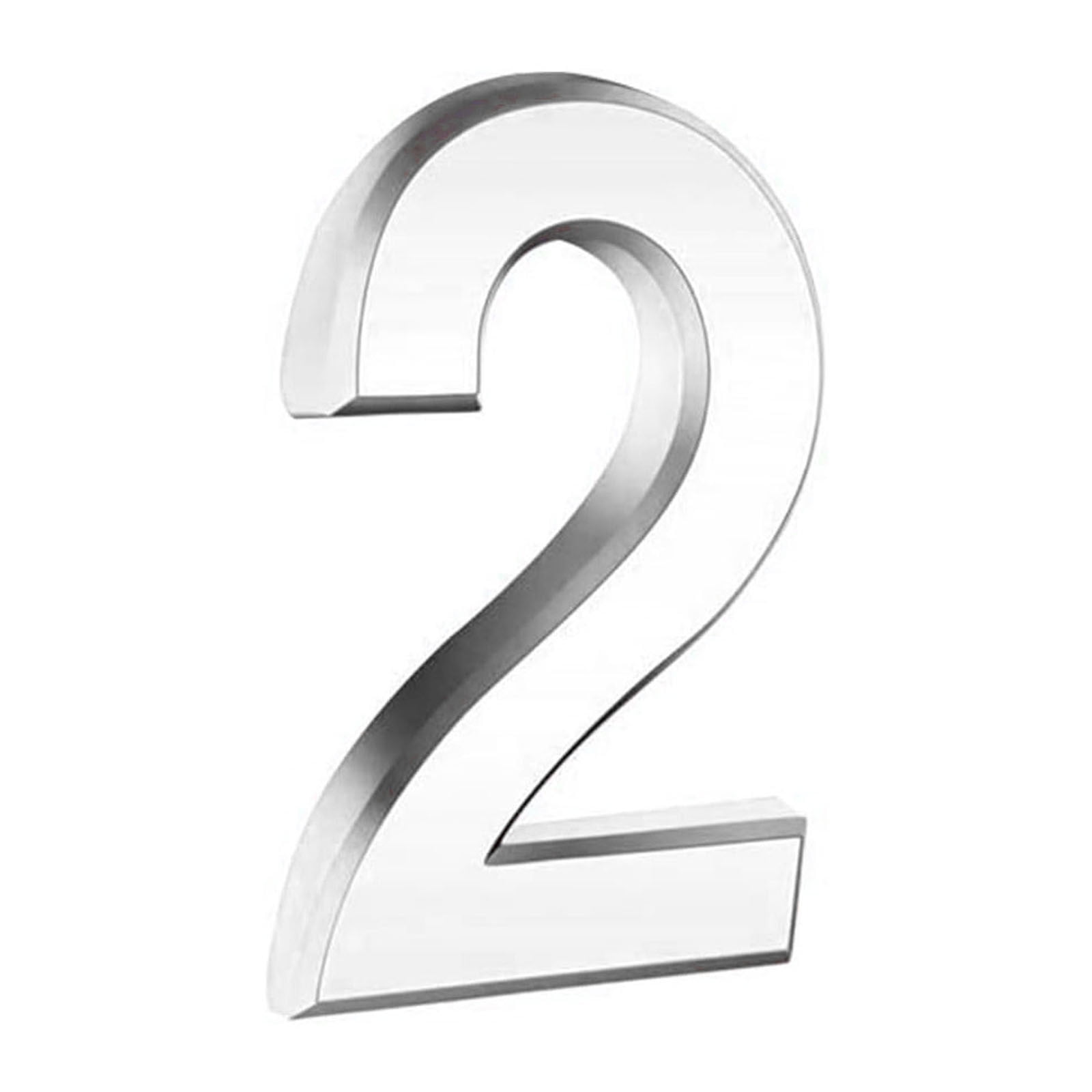 Yuanzi Modern House Numbers, Self-Adhesive Metal Numbers, Easy Install ...
