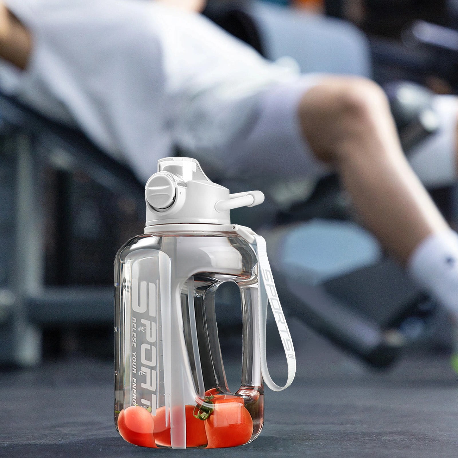 Yuanzi Sports Water Bottle, Large Capacity Fitness Kettle, Leak-Proof ...