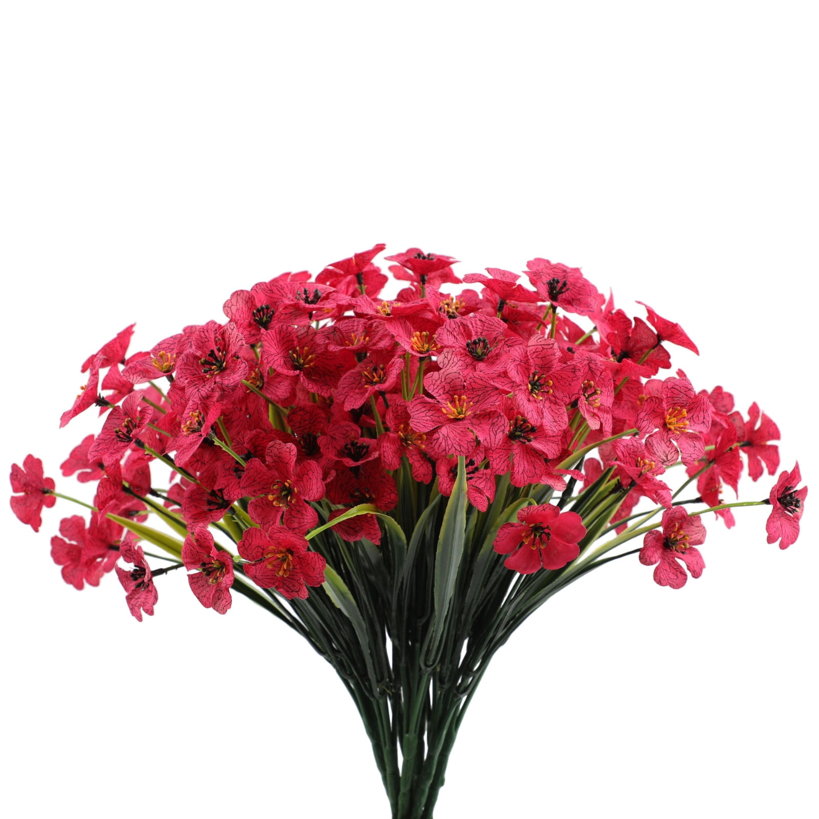 Yuanzi Violet Artificial Flowers - Realistic Purple Silk Floral ...