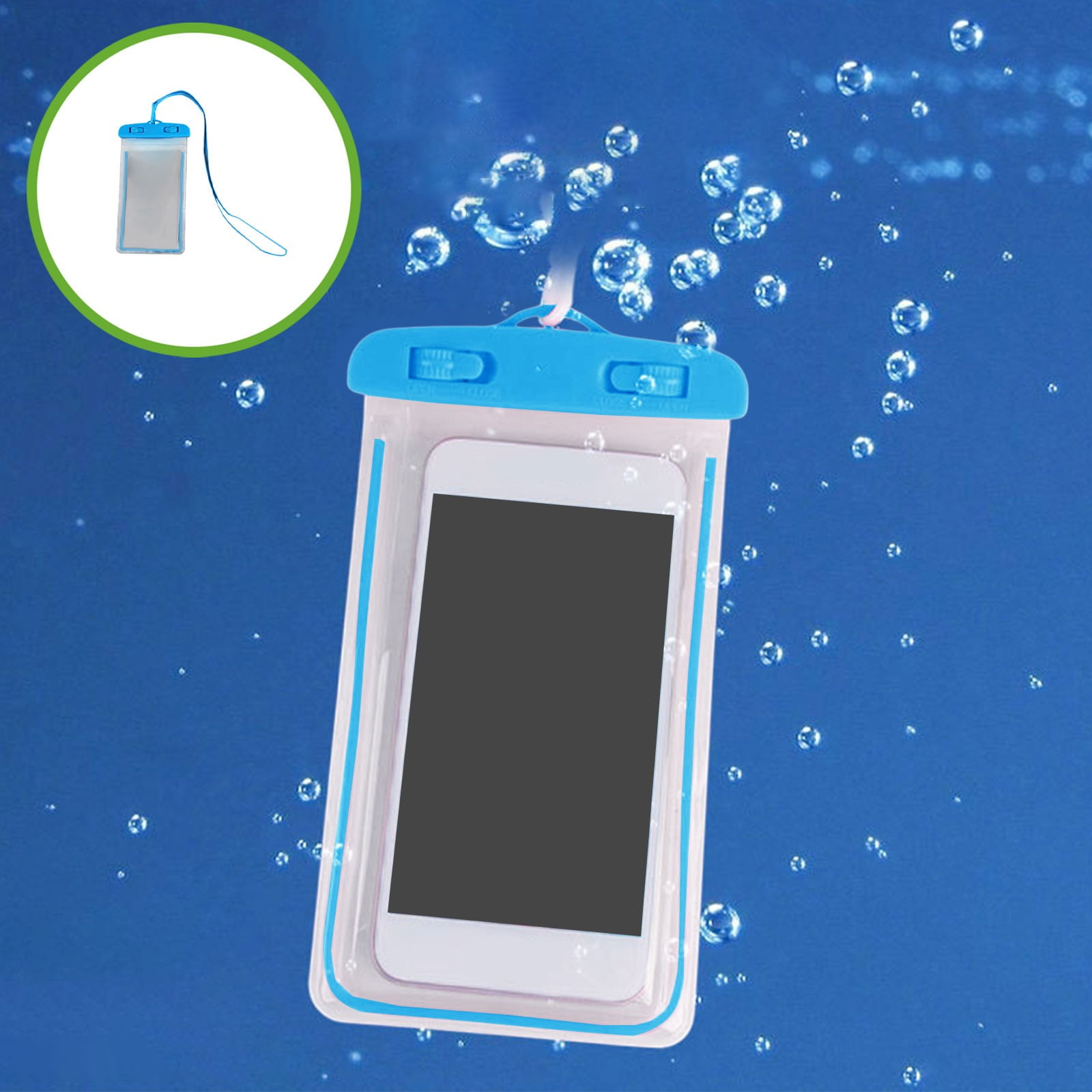 Yuanzi Waterproof Phone Pouch - IPX8 Certified Transparent Dry Bag for ...