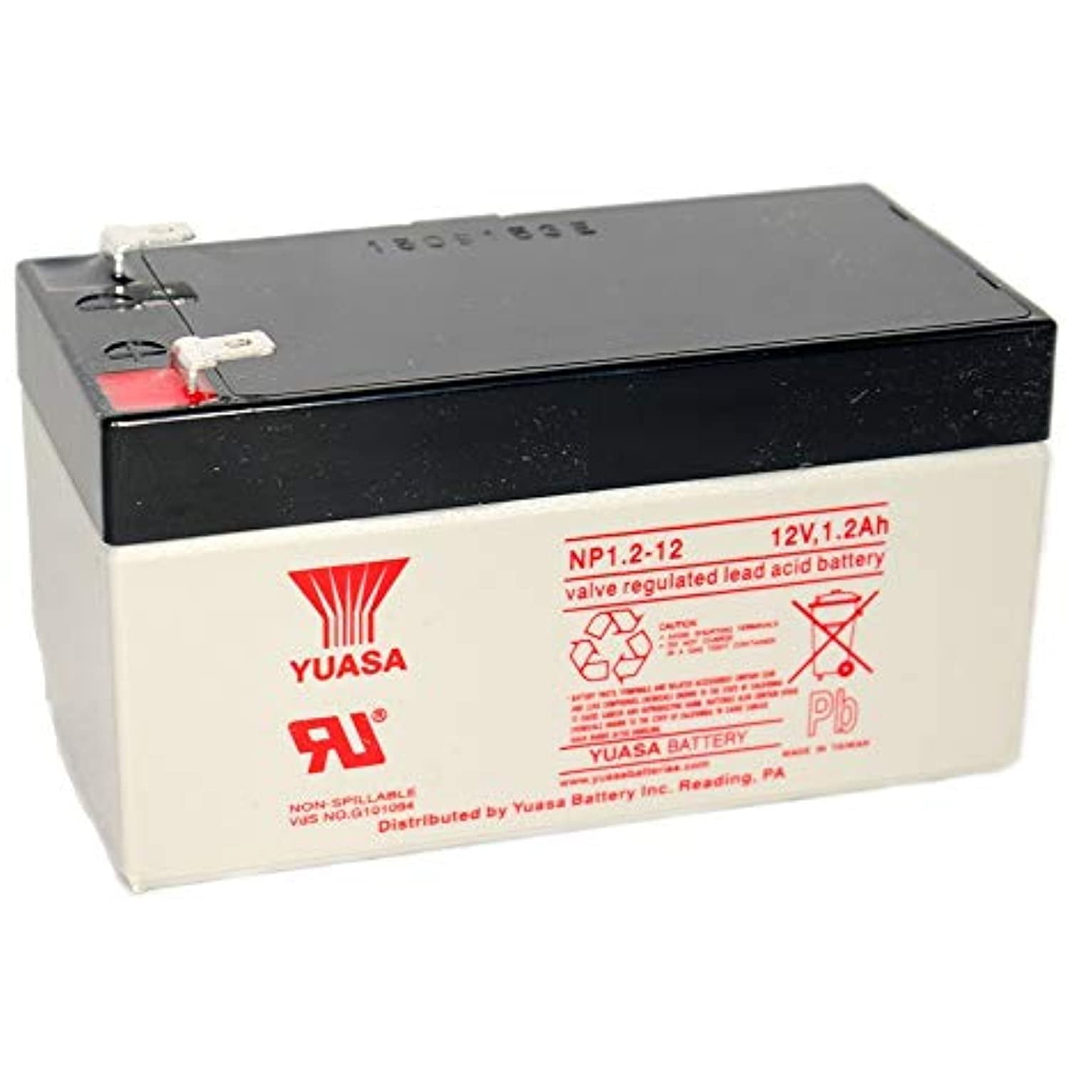 Yuasa 12 Volt 1.2 Ah Sealed Lead Acid Battery - F1 Terminals - Walmart.com