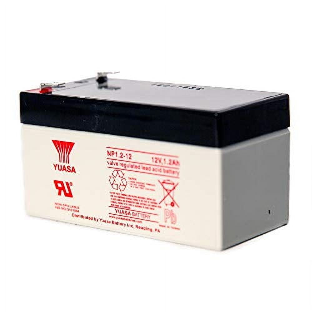 Yuasa 12 Volt 1.2 Ah Sealed Lead Acid Battery - F1 Terminals - Walmart.com