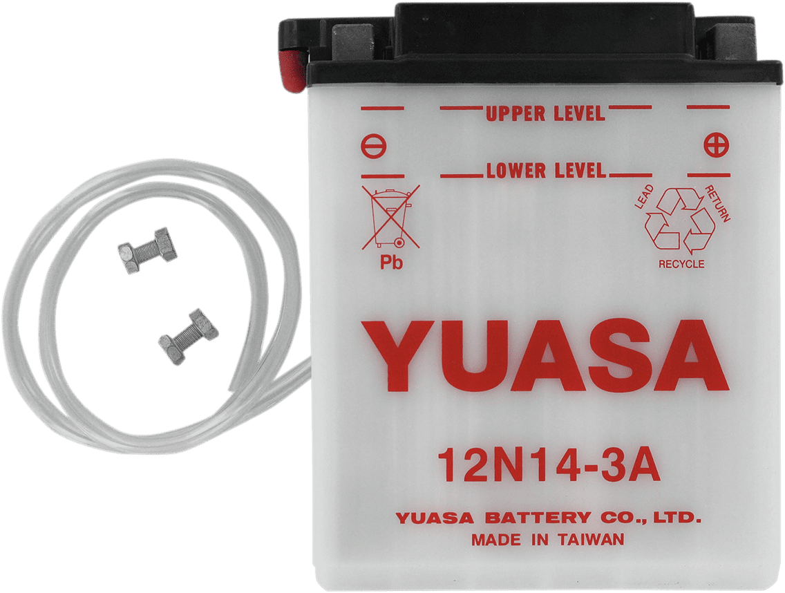 YUASA 12N14-3A CONVENTIONAL 12VOLT BATTERY - Walmart.com