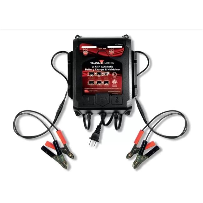 Yuasa 2 Amp Dual-Bank Automatic Battery Charger & Maintainer (YUA2AMPCH ...