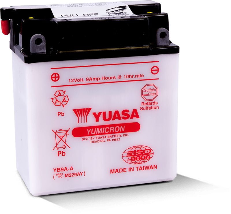 Yuasa Yumicron Motorcycle & ATV Battery - YB9A-A - Walmart.com
