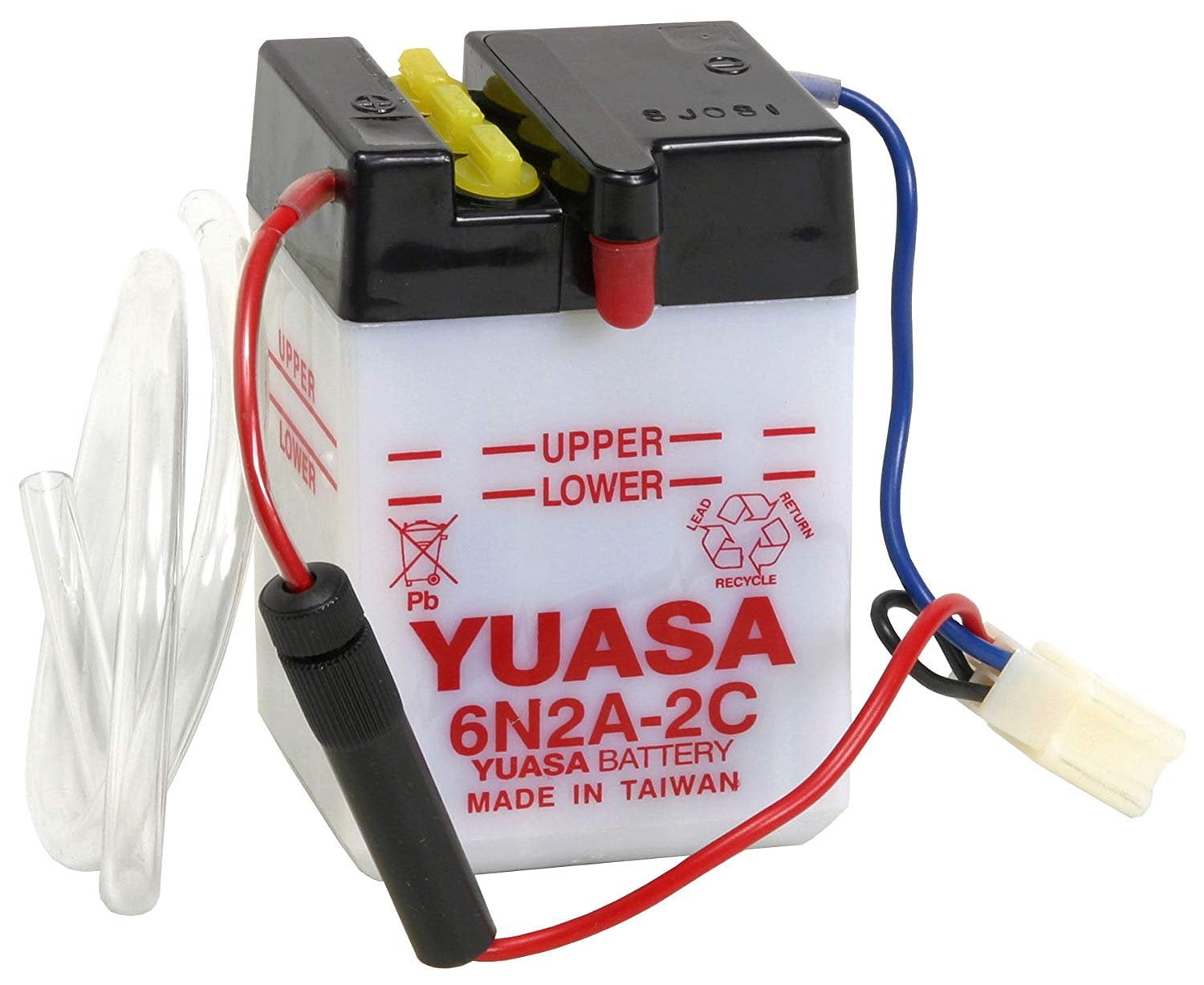 Yuasa 6N2A-2C Conventional 6V Battery (YUAM262AC) - Walmart.com