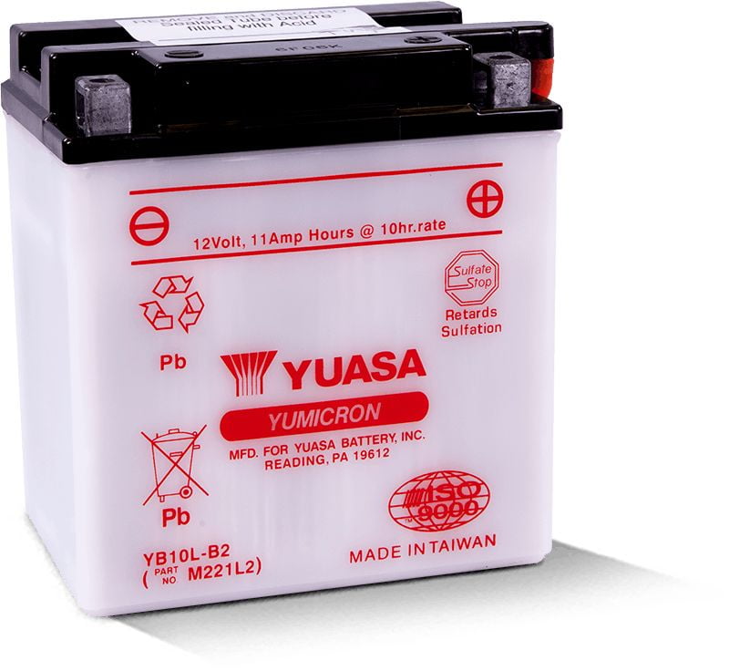 Yuasa Conventional YB10LB2 12 Volt Battery YUAM221L2 - Walmart.com