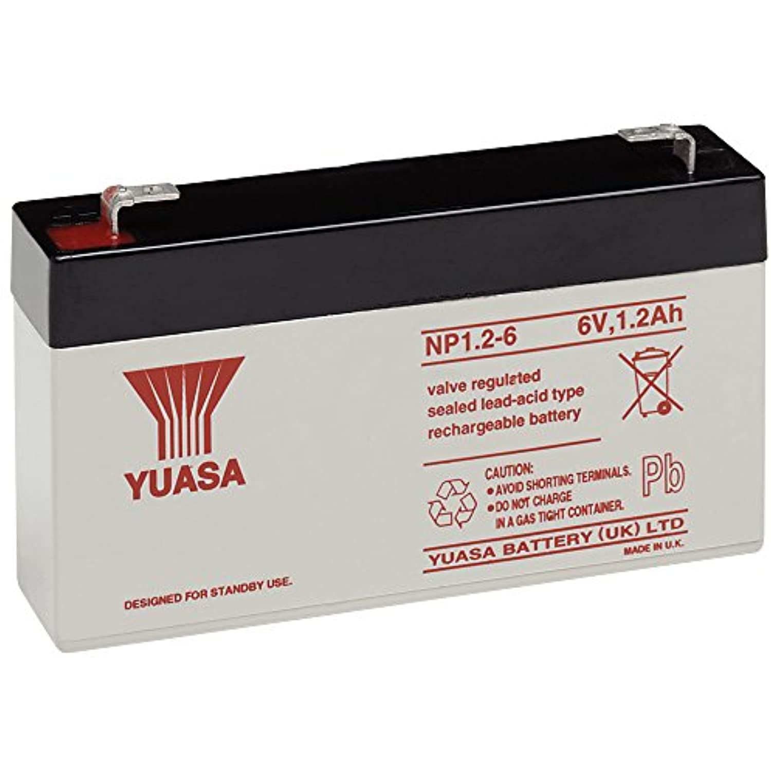 Yuasa NP1.2-6-Yuasa NP1.2-6 SLA Battery 6Volt 1.2AH - Walmart.com