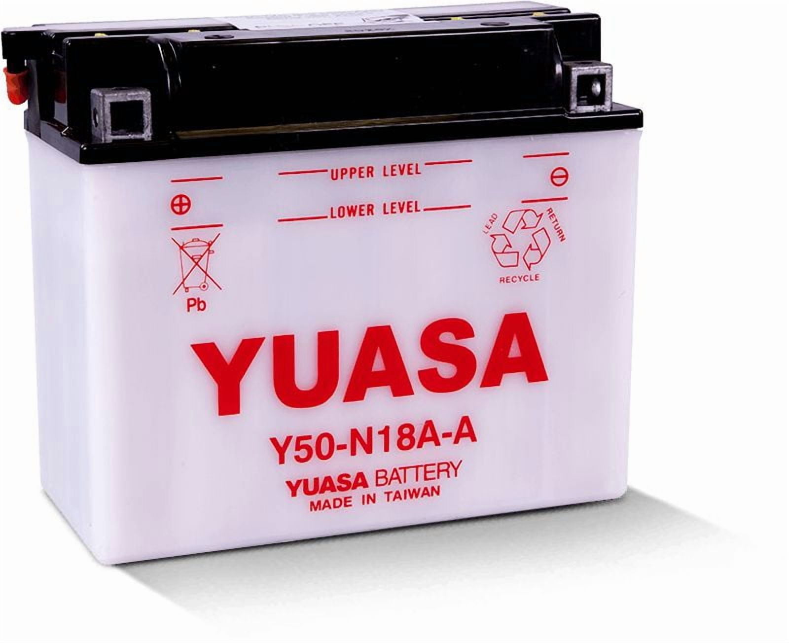 Yuasa Yumicron 12V Conventional Battery Y50-N18A-A 20Ah 260 CCA ...