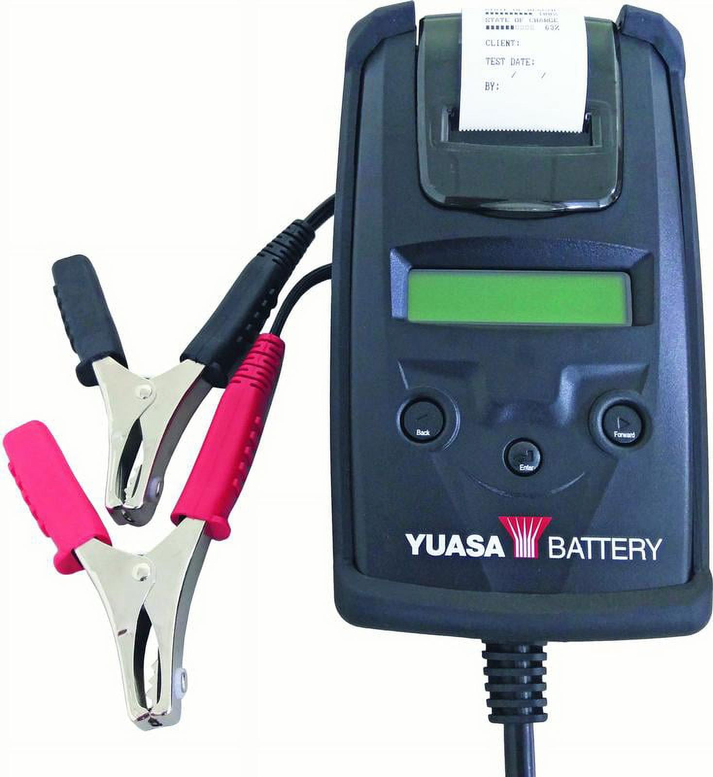 Yuasa Digital Battery Tester with Printer (YUA00BTY01P) - Walmart.com