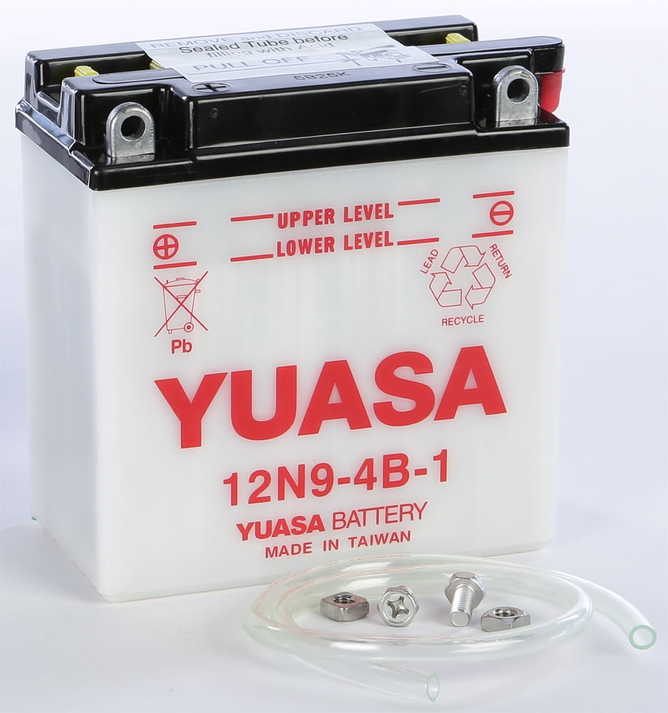 Yuasa 12N9-4B-1 High Power Battery with 30% Improved Cranking ...