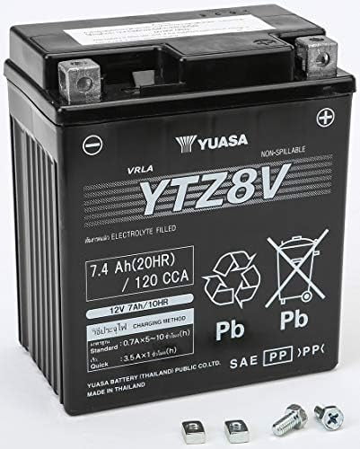 Yuasa YUAM728ZV YTZ8V Factory Activated YTZ High Performance AGM ...