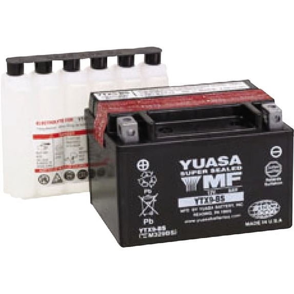 Yuasa, 12V Battery, YTX9-BS, 135 CCA, Maintenance Free - Walmart.com