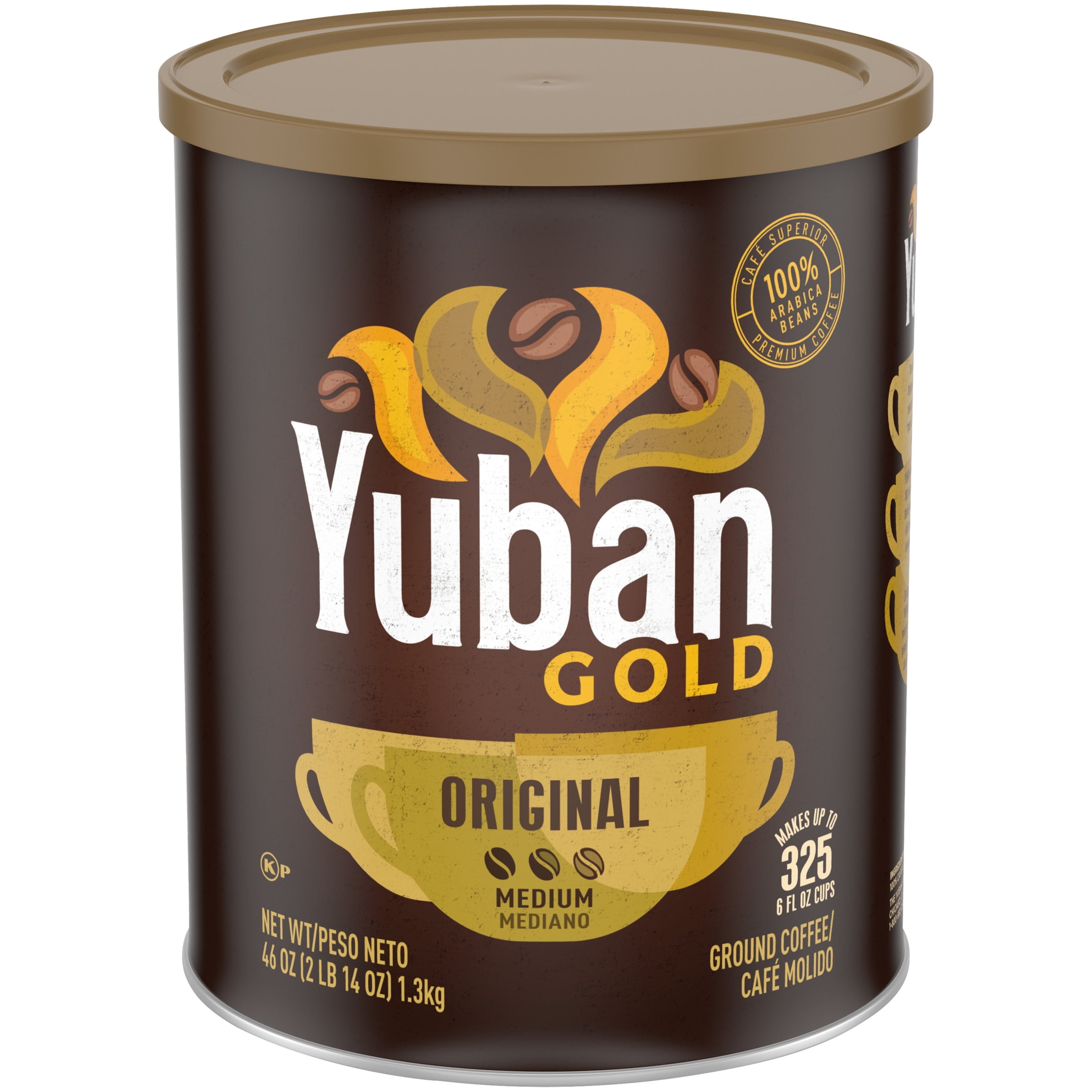 Yuban Gold Original Medium Roast Ground Coffee, 100% Arabica Beans, 46 ...