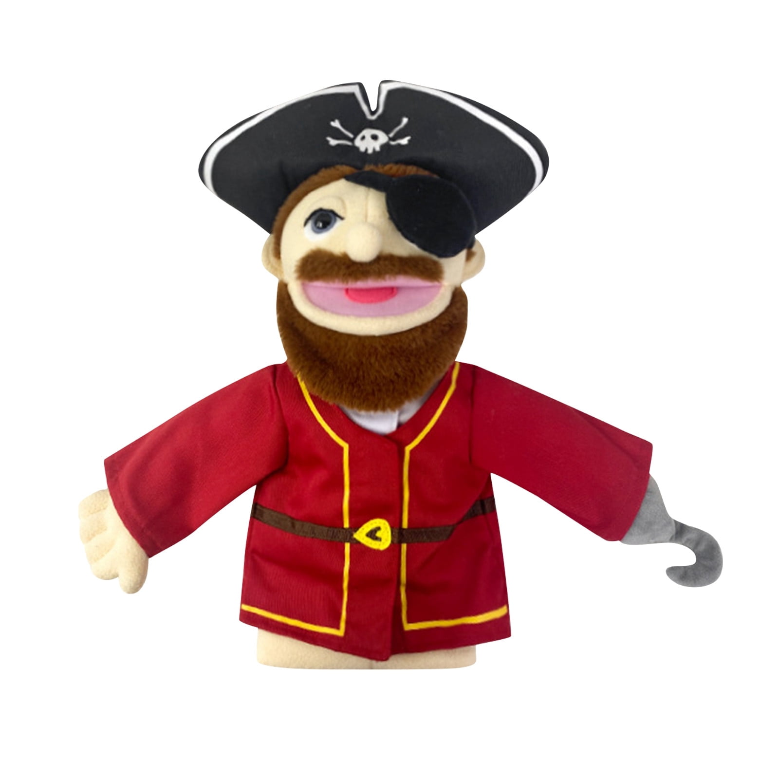 Yubatuo 11.7" Puppet Pirate Plush Toy, Soft Plushies Toy Hand Puppet ...