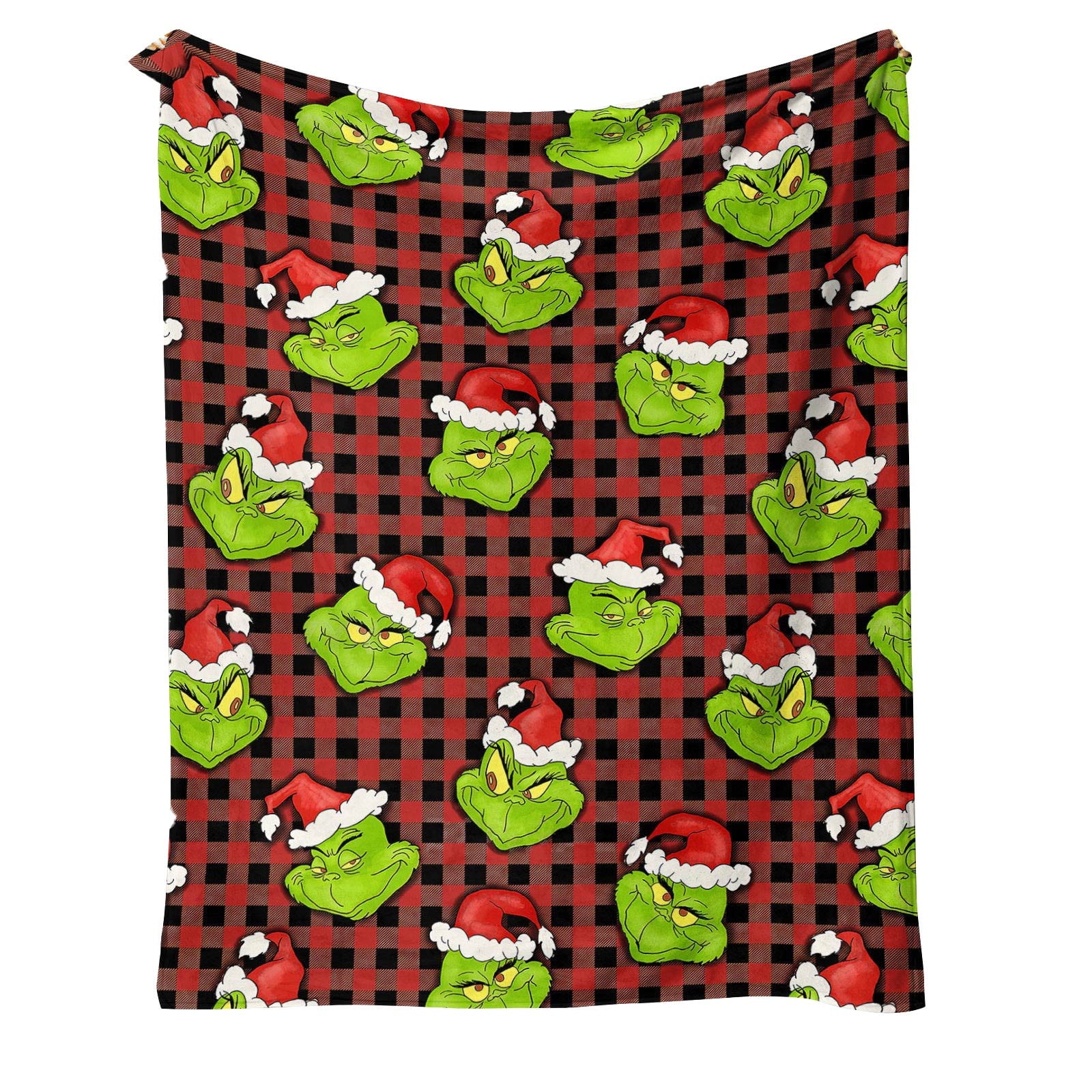 Yubatuo Christmas Grinch Decorations Mat Christmas Blanket Green Super ...