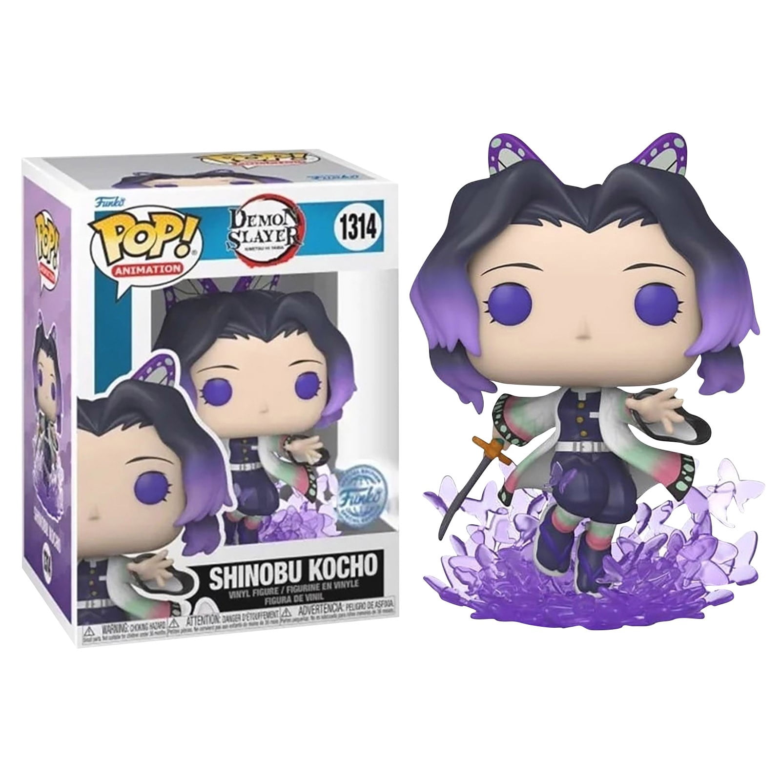 Yubatuo Demon Slayer Kochou Shinobu Figure,Anime Character Plastic Doll ...