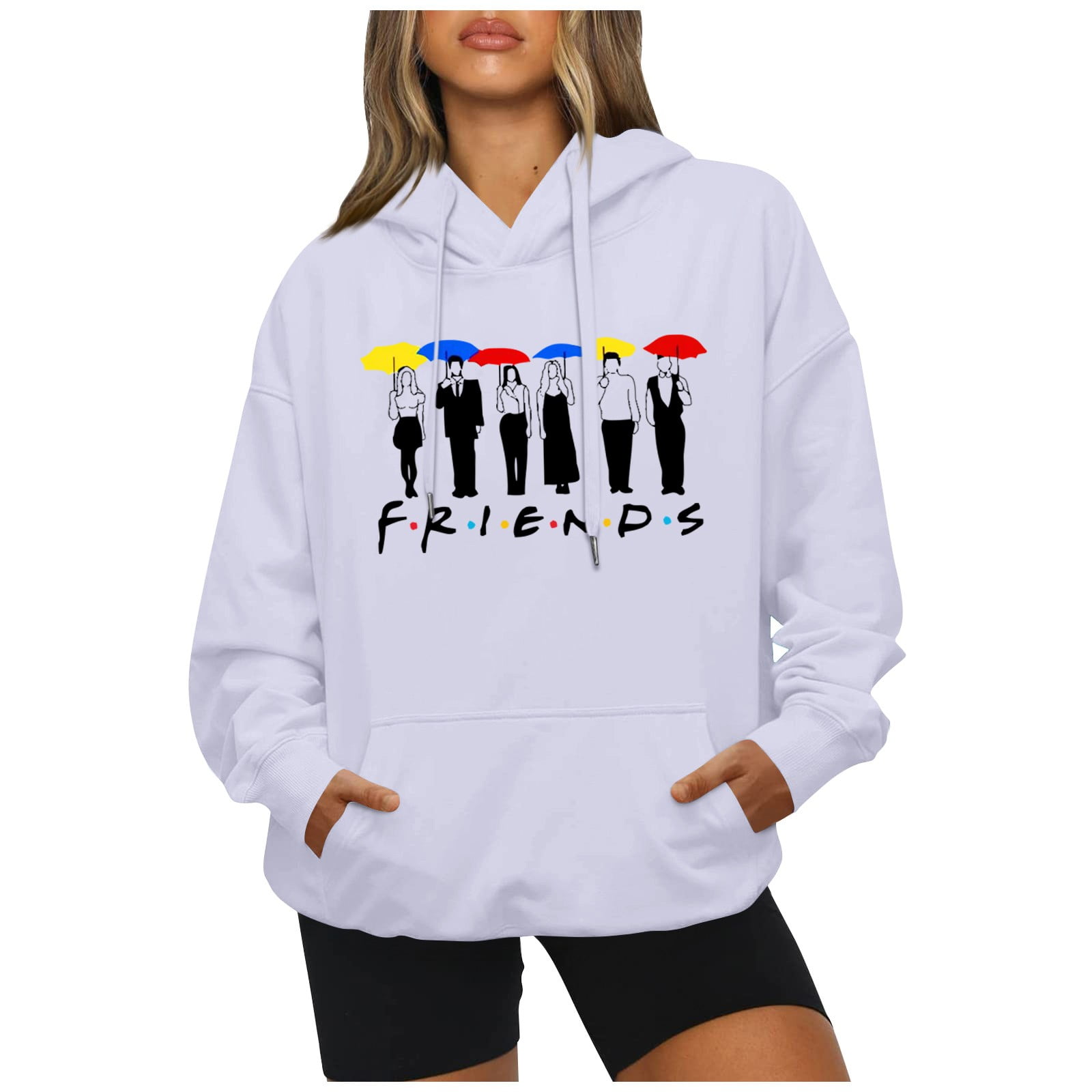 Yubatuo FRIENDS TV Show Hoodies for Women Long Sleeve Pullover ...