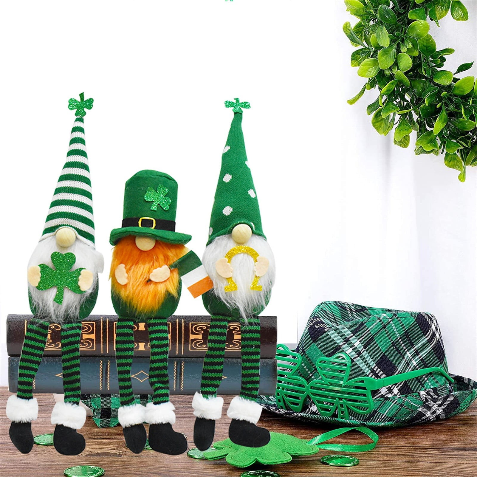 Yubatuo Gnomes St Patricks Day Decorations Leprechaun Gnome St Patricks ...