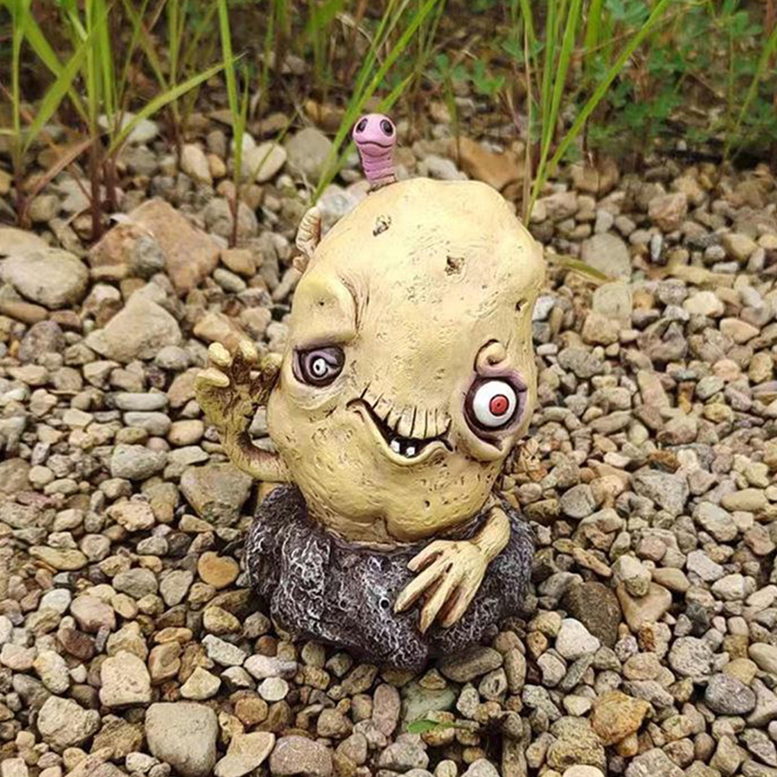 Yubatuo Halloween Decorations Halloween Zombies Vegetables Statue with ...