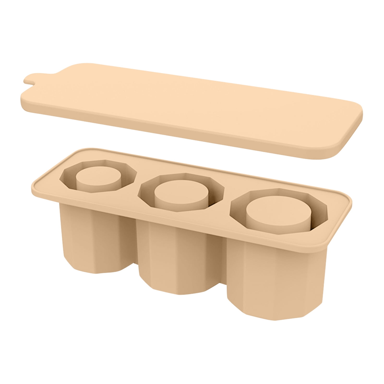 Yubatuo Wine Glasses Ice Maker Can Make 3 Ice Cubes Bartender Kit For Bar Silicone Ice Cube