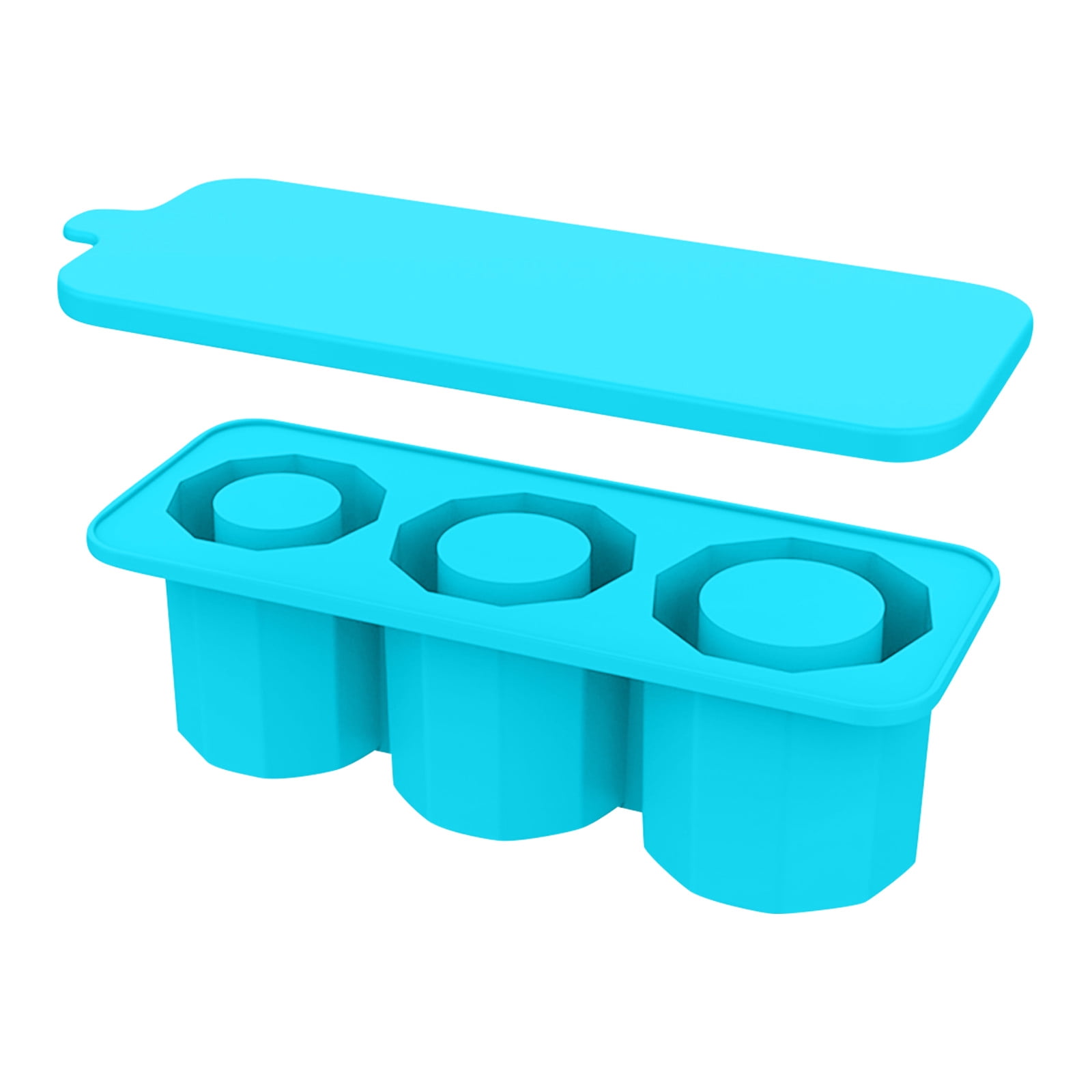 Yubatuo Wine Glasses Ice Maker Can Make 3 Ice Cubes Bartender Kit For Bar Silicone Ice Cube