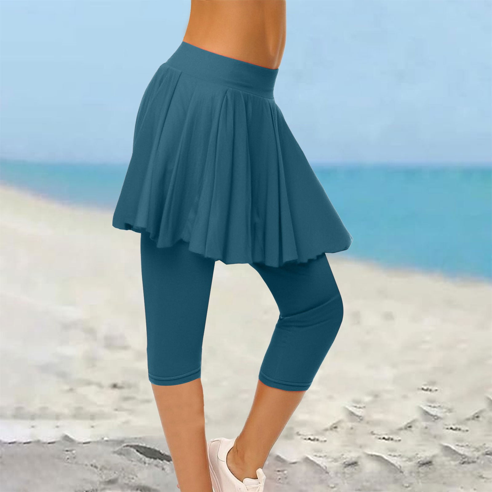 Yubnlvae 2025 Women's Tennis Skort Yoga Leggings with Skirt Scrunch ...