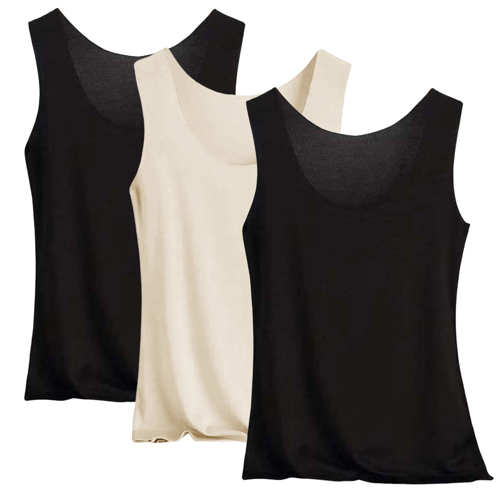 Yubnlvae 3-Piece Cooling Tank Tops - Silky Smooth Base Layers for Hot ...