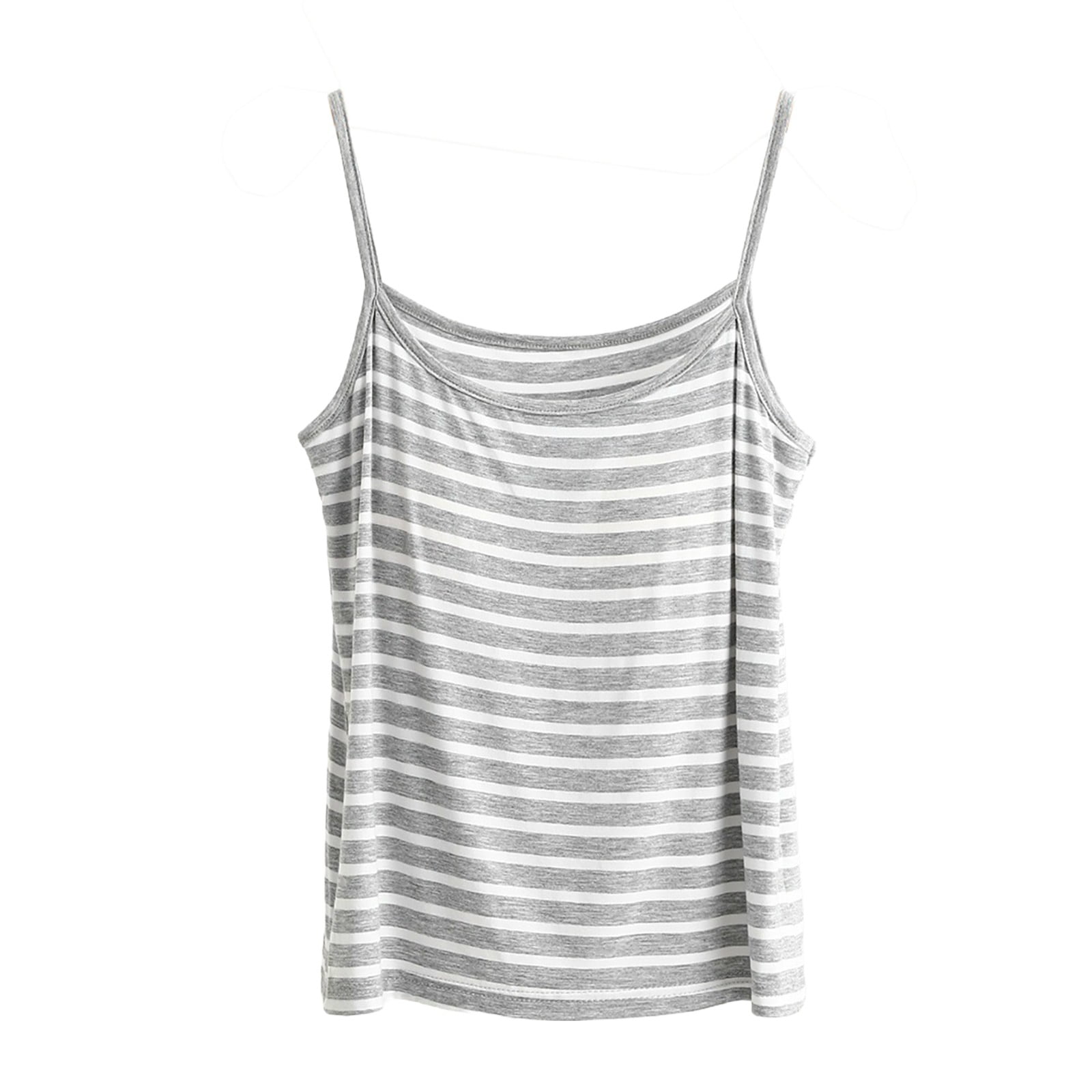 Yubnlvae Adjustable Shelf Bra Tank Tops - Women's Yoga & Workout ...