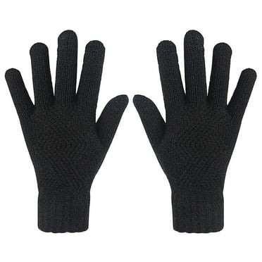 COOPLUS Touchscreen Winter Wool Mittens Fingerless Gloves for Men and ...