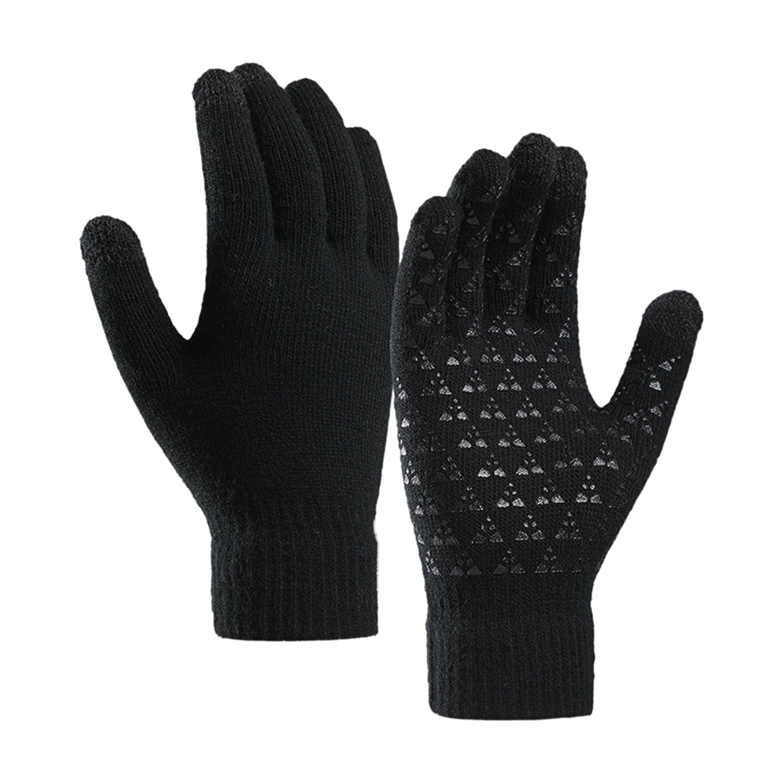 Yubnlvae Gloves Winter Upgraded Touch-Screen Anti-Slip Gloves Elastic ...