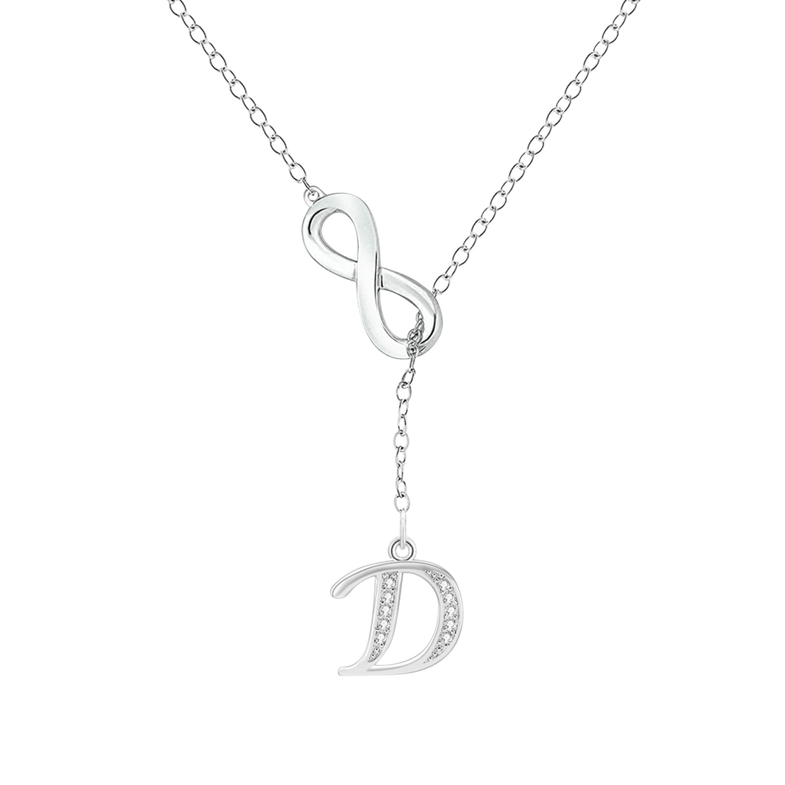 Yubnlvae Necklaces for Women A-Z Letter Cute Initial Charm, 8 Shaped ...
