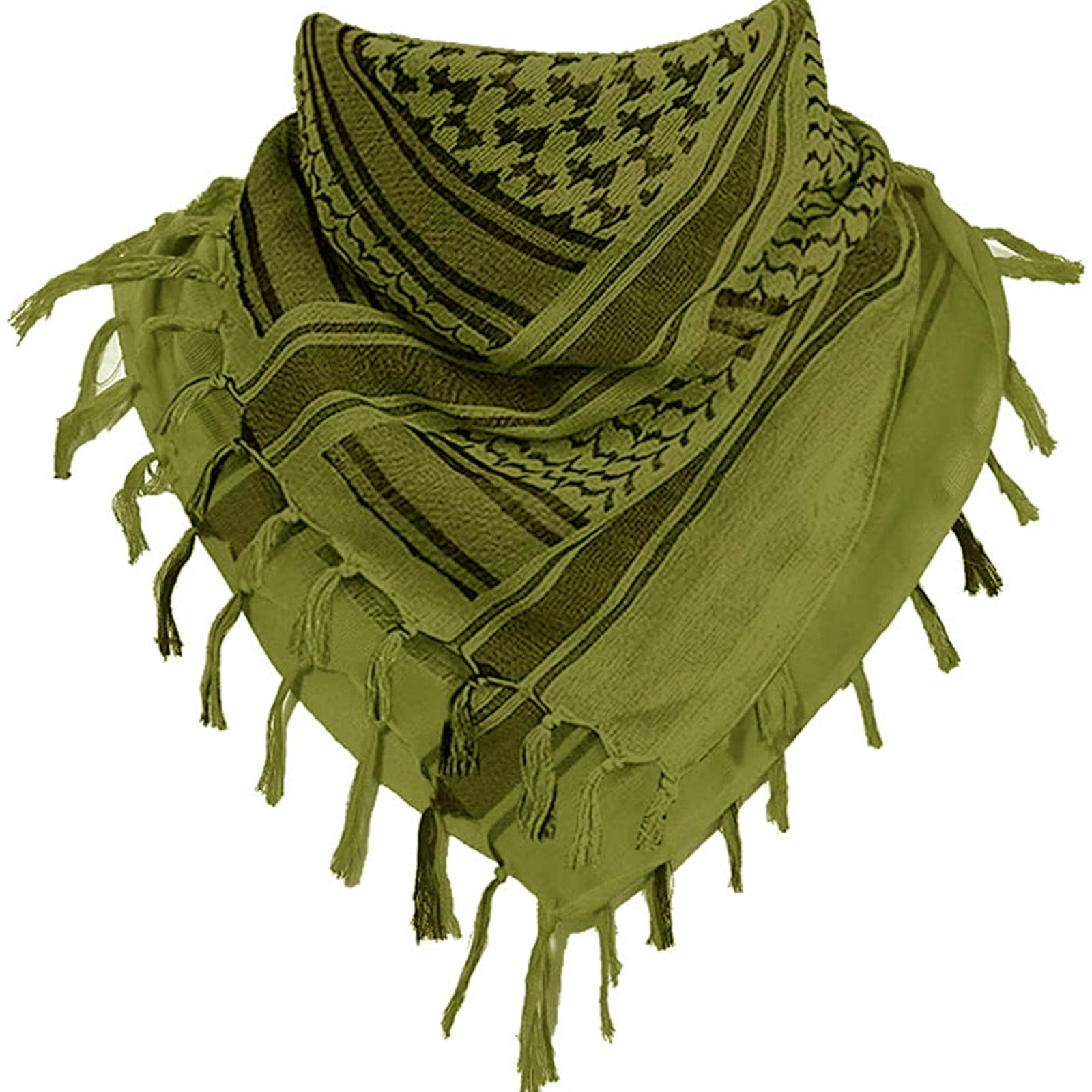 Yubnlvae Scarf Unisex Arab Scarf Military Keffiyeh Cotton Desert ...