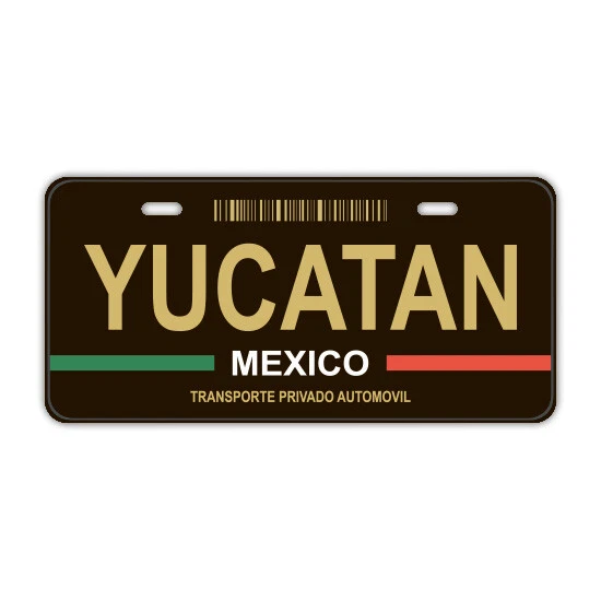 Yucatan Mx Mexico Me.Xi.Can License Plate Style Sticker Phone Decal ...