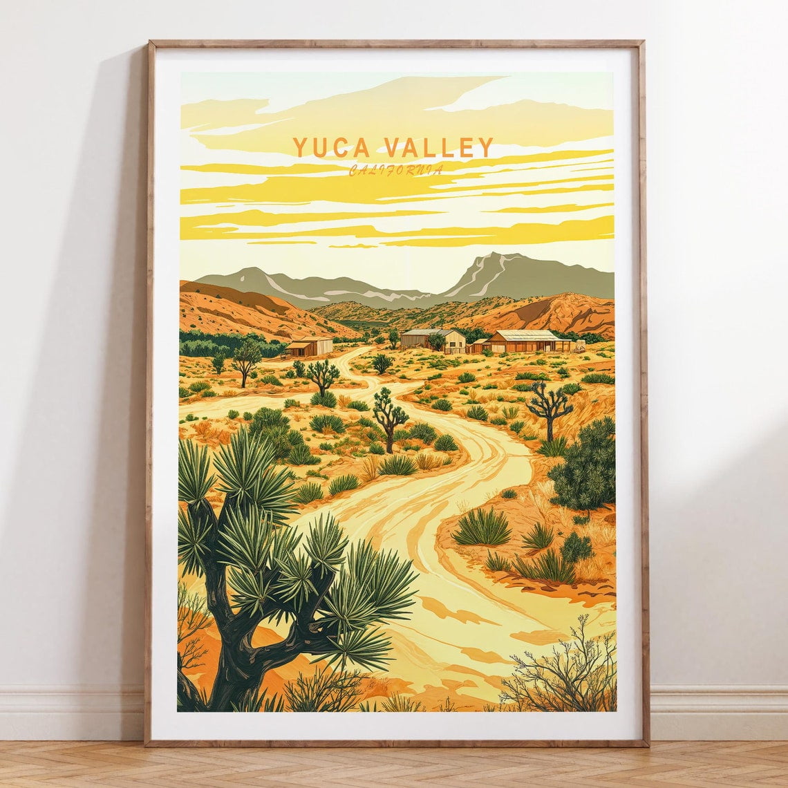 Yucca Valley Travel Poster, Yucca Valley California Wall Art ...