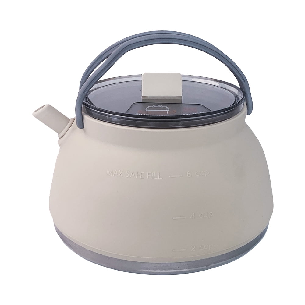 Yucurem 1.5L Silicone Kettle Outdoor Collapsible Kettle for Travel ...