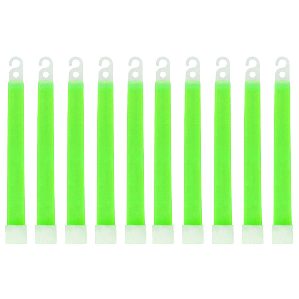 Yucurem 10pcs 6 Inch Glow Light Sticks Waterproof Survival Hiking ...