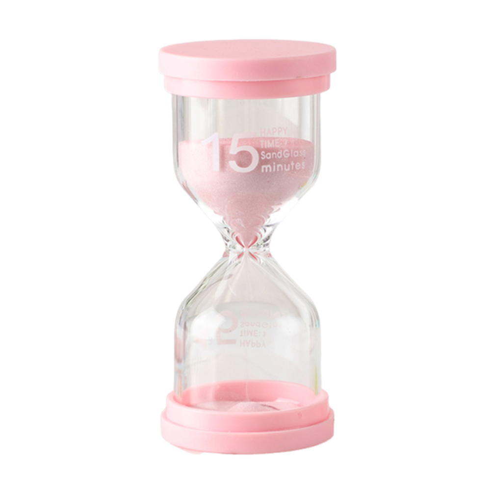 Yucurem 15 Minutes Sand Timers for Classroom, Pink Hourglass, Visual ...