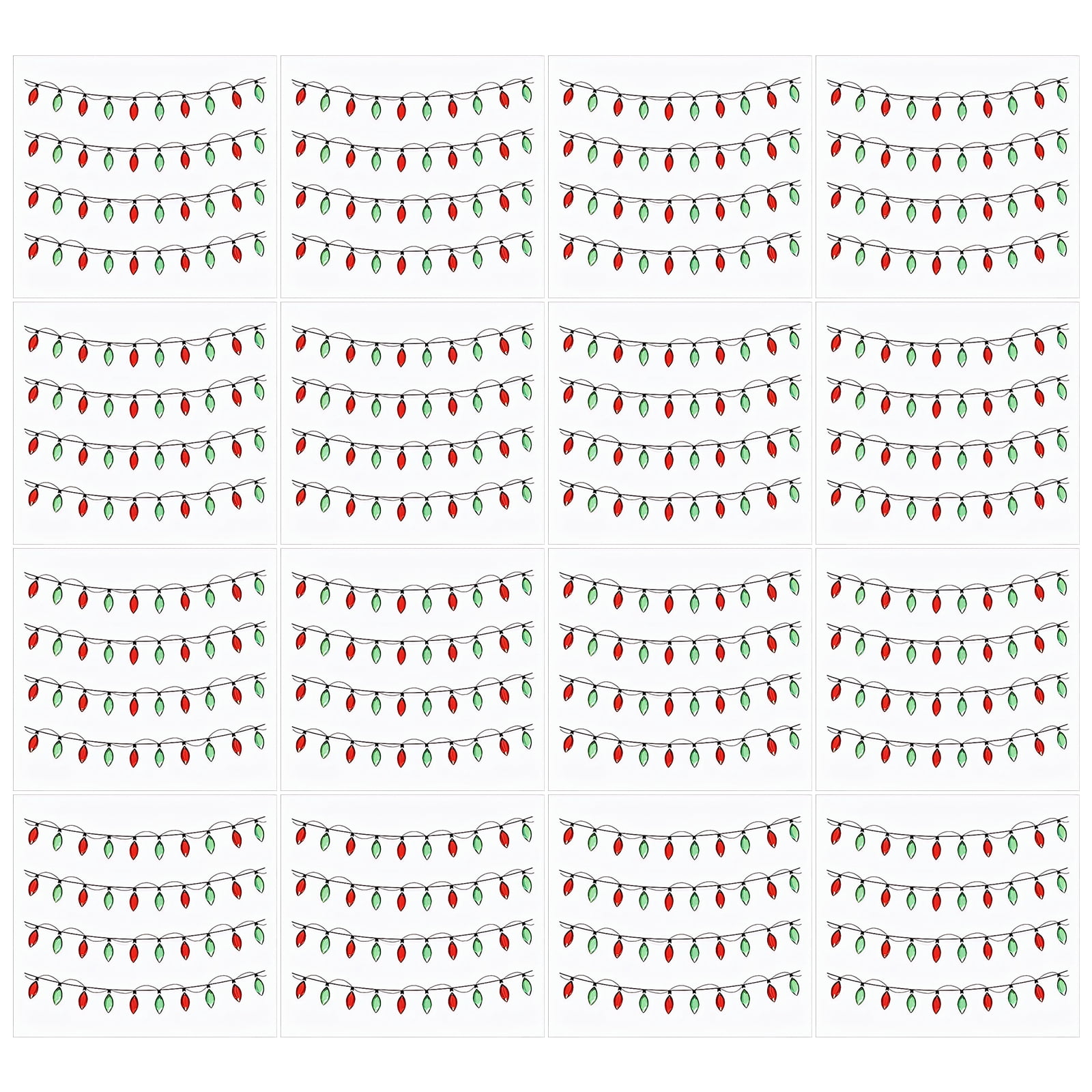 Yucurem 16 Pack Christmas Light Wall Decal, Merry Christmas Self ...